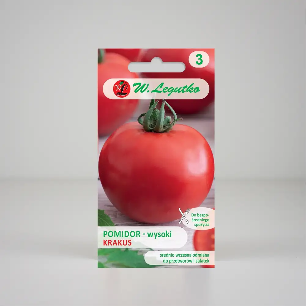 Pomidor gruntowy wysoki Krakus Czerwony 0.50g - Nasiona - W. Legutko