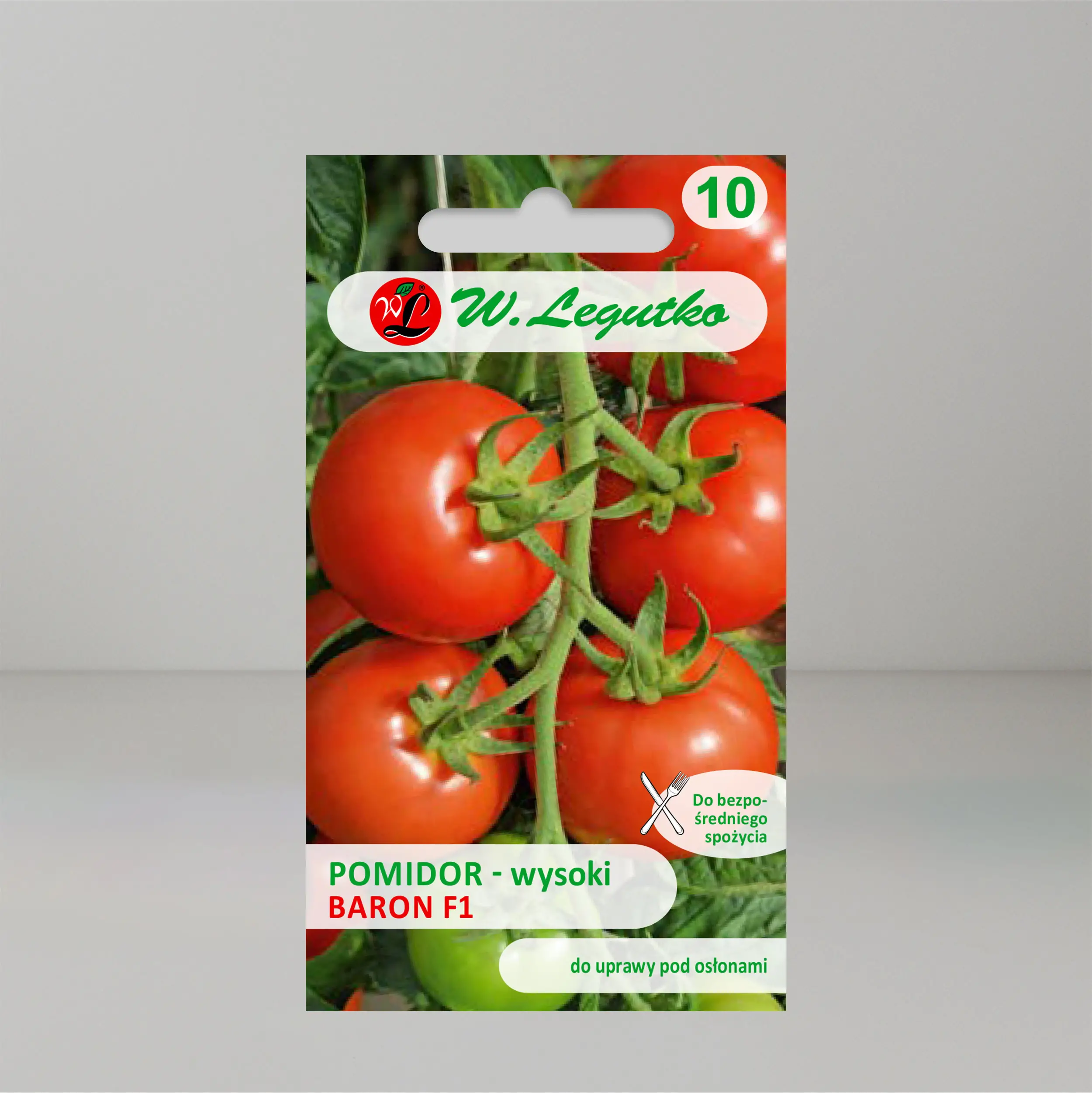 Pomidor pod osłony Baron F1 Czerwony 0.1g - Nasiona - W. Legutko