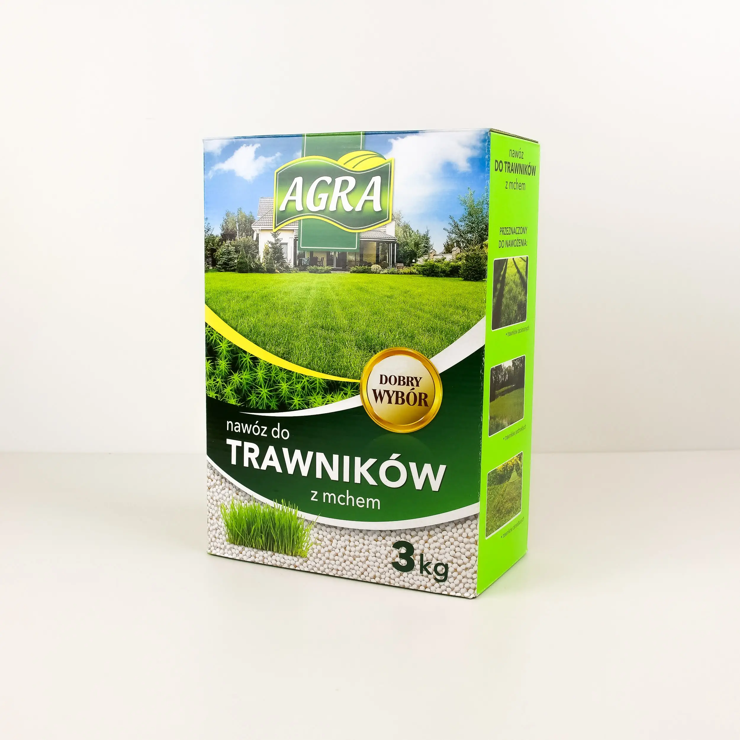 Wieloskładnikowy nawóz do trawników z mchem 3 kg - Agra - 014AA - Plantet.pl